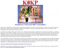 Universal QRP Transmitter - The DXZone