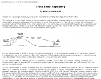 Cross Band Repeating - The DXZone