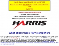 Harris linear amplifiers mods - The DXZone