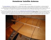 Homebrew Arrow Satellite Antenna - The DXZone