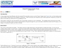 Simple RF Measurement Probe : Resource Detail