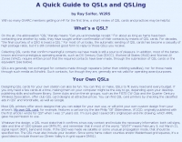 A Quick Guide to QSLs and QSLing : Resource Detail