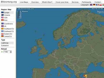 Lightning Maps Europe
