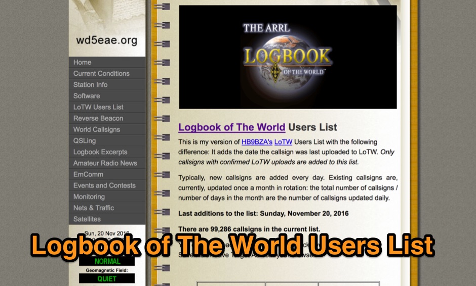 Logbook Of The World