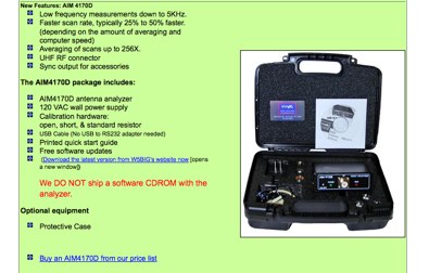 AIM 4170D Antenna Analyzer - The DXZone