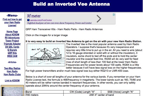Build an Inverted Vee Antenna : resource detail