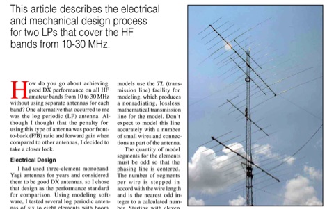 Log Periodic Antenna - Antennas: Log Periodic
