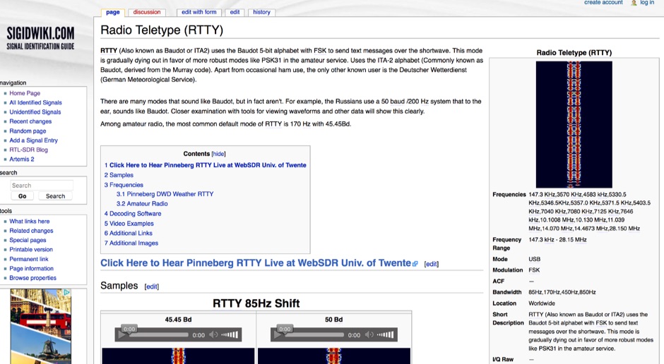 RTTY - Operating Modes: RTTY