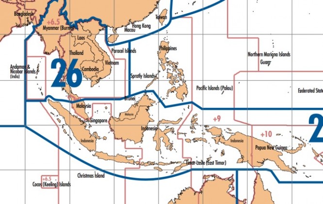 CQ DX Zones World Map