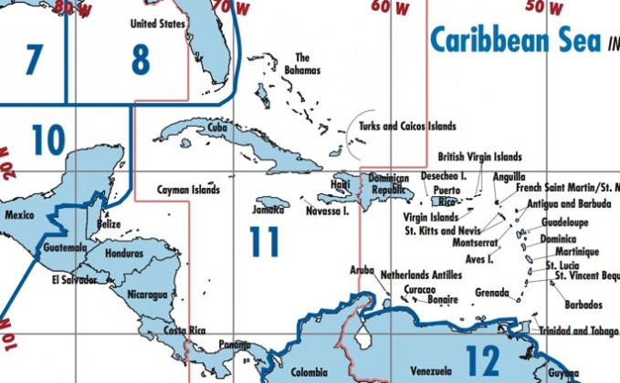 CQ DX Zones World Map